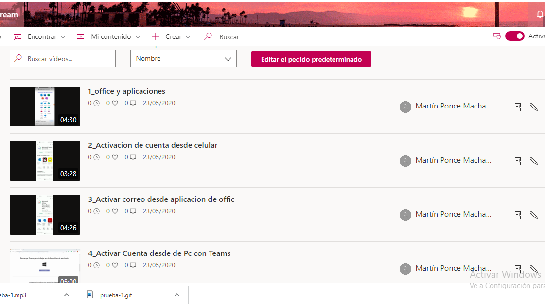 Orden de video en pestaña de Microsoft Teams | Microsoft Community Hub